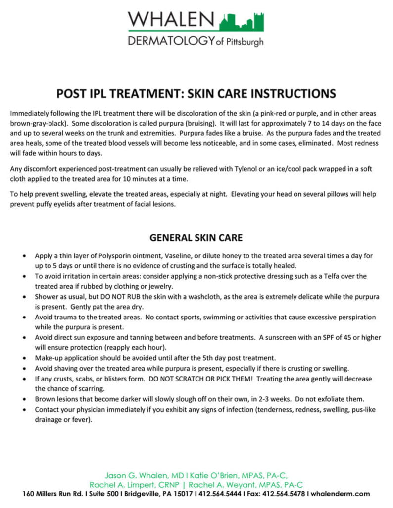 Patient Forms | Whalen Dermatology of Pittsburgh
